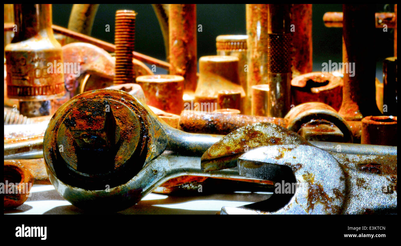 Rusty tools hi-res stock photography and images - Alamy