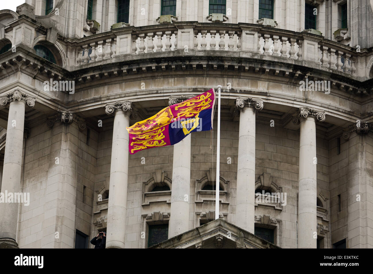 Belfast City Hall,UK. 24th June 2014. The Royal Standard flying on ...