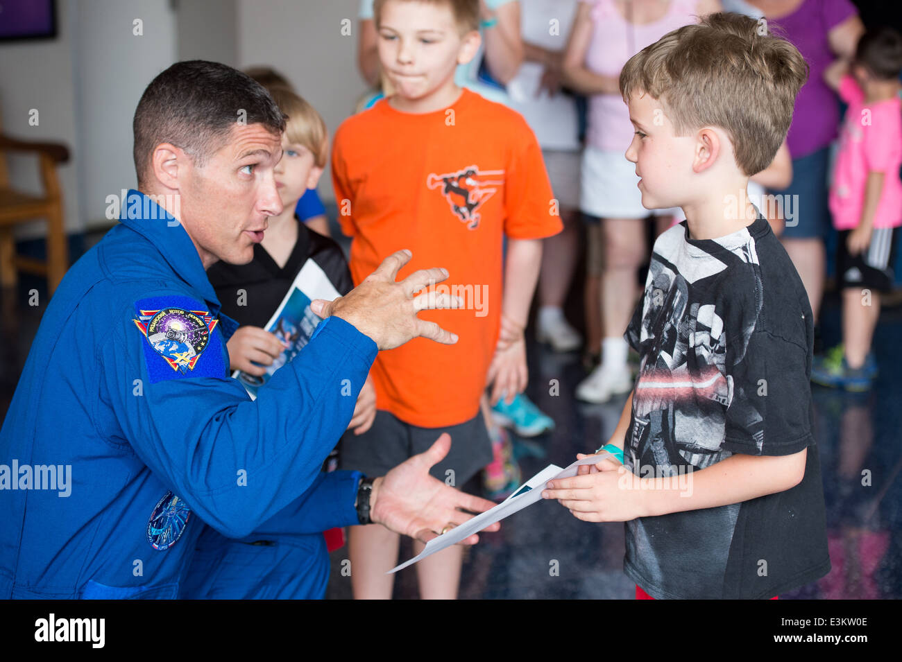 Astronaut Mike Hopkins visits Maryland Science Center in Baltimore ...