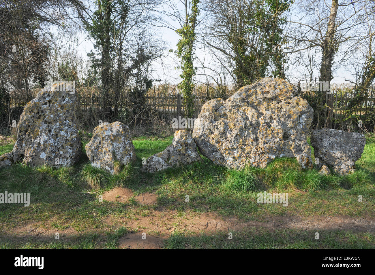 The Rollright Stones near to the English village of Long Compton in the ...