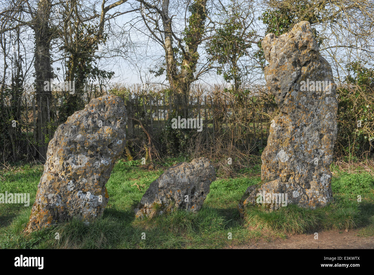 The Rollright Stones near to the English village of Long Compton in the ...