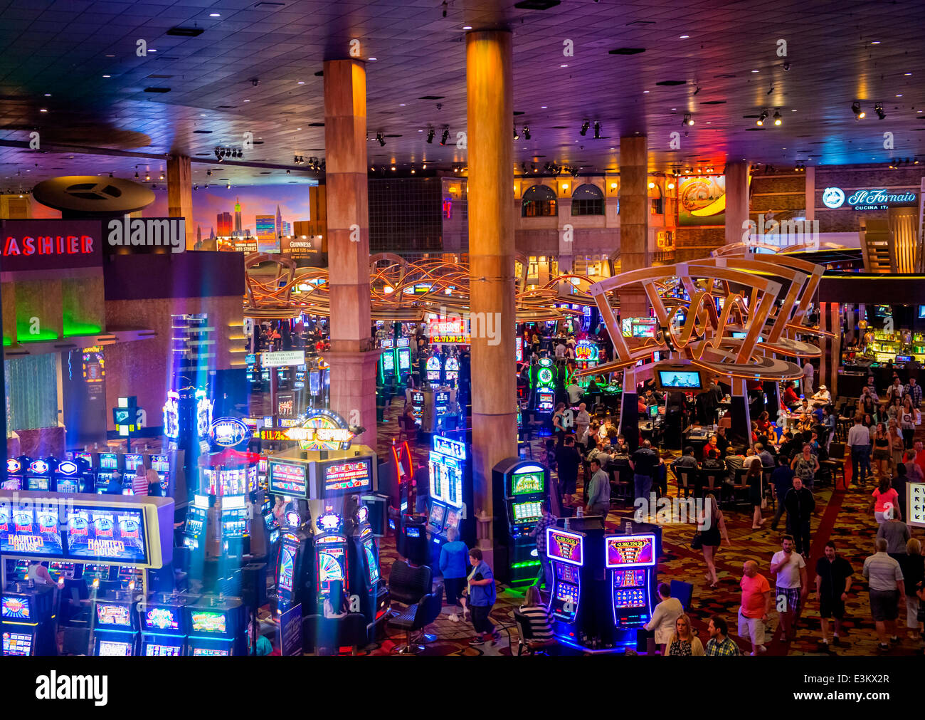 The interior of New York-New York Hotel & Casino in Las Vegas Stock ...