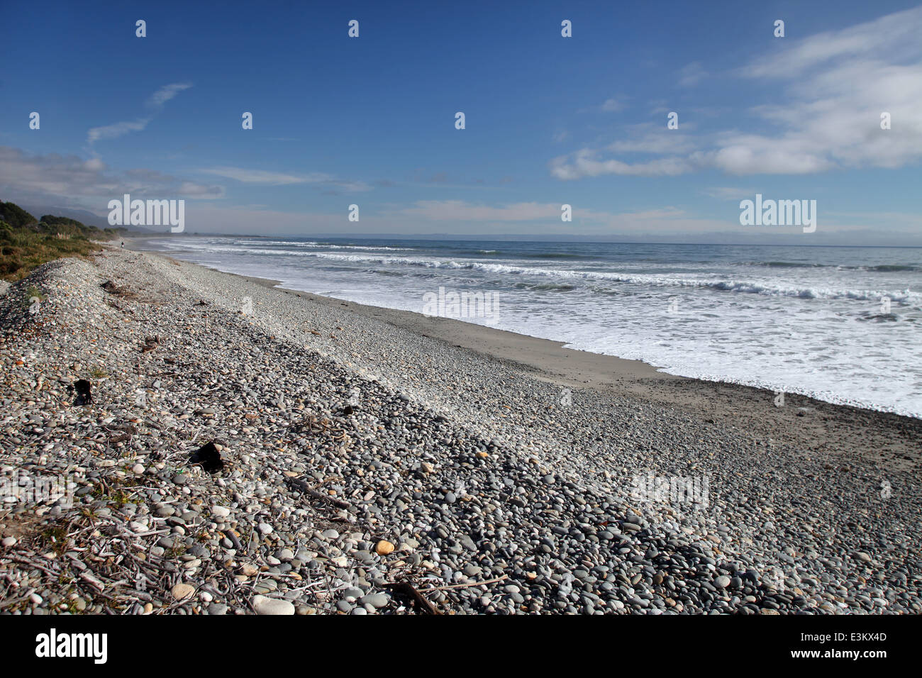 Beach at Granity on the West Coast of the South Island, New Zealand ...