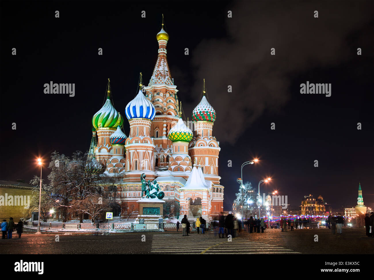 Red Square Russia At Night