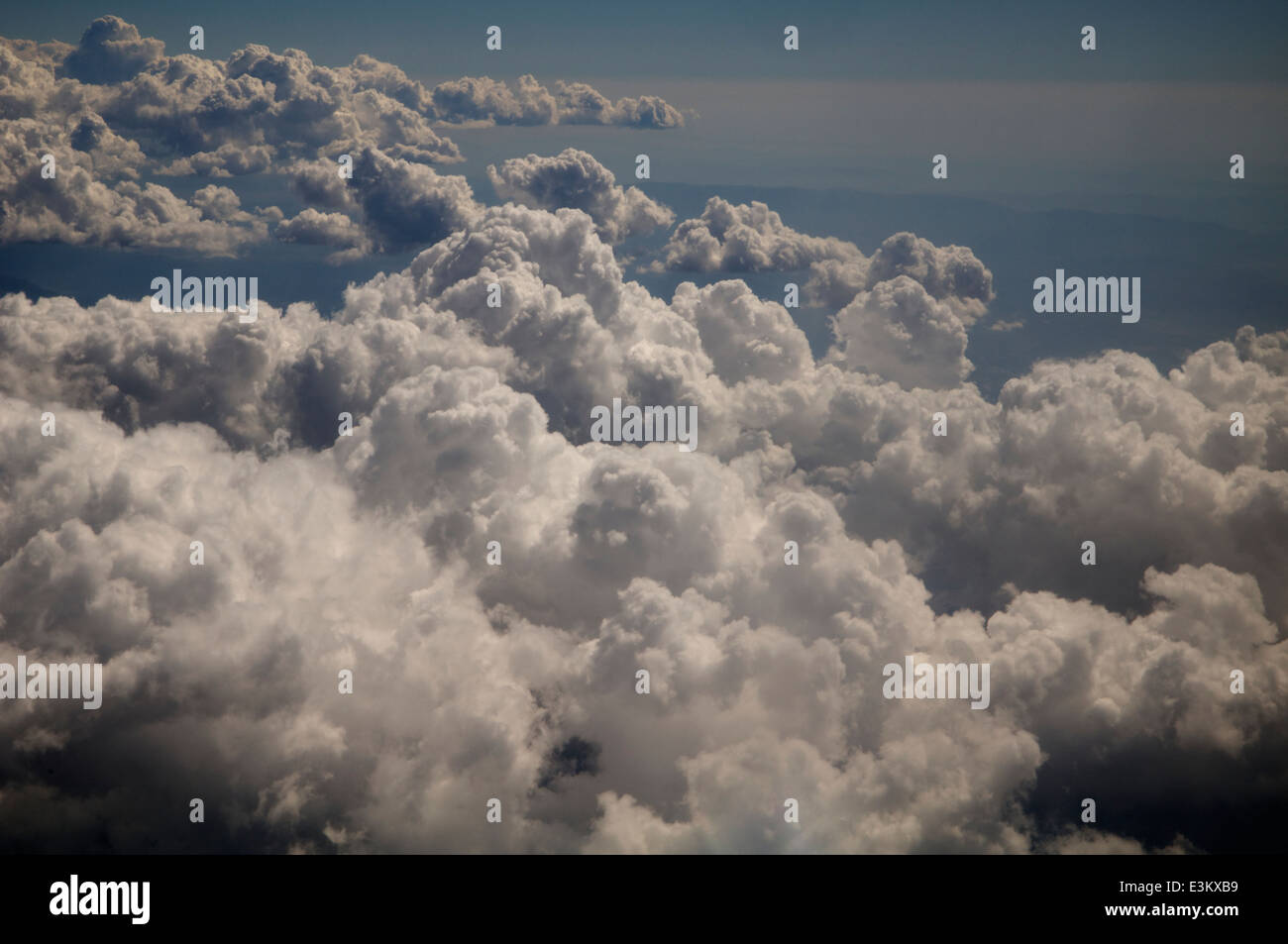 Cloud formations from the air on final approach to Los Angeles ...