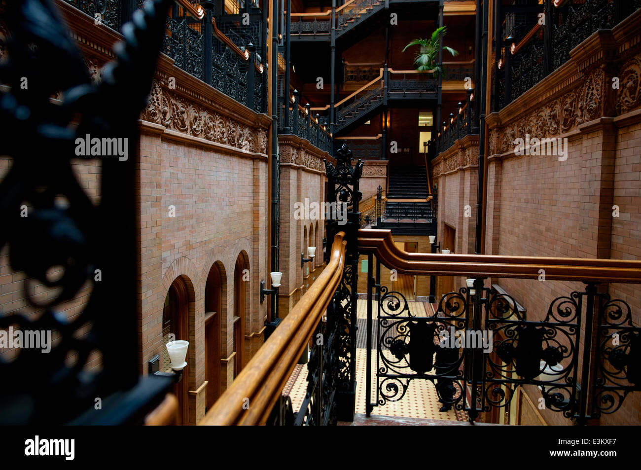 The Bradbury building in Los Angeles, California Stock Photo - Alamy