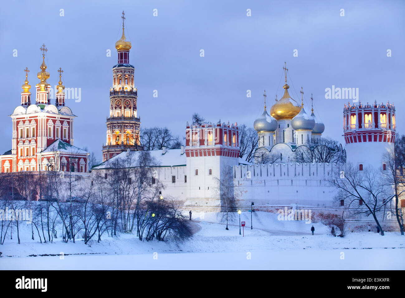 Winter view of Novodevichy Convent in Moscow , Russia Stock Photo - Alamy