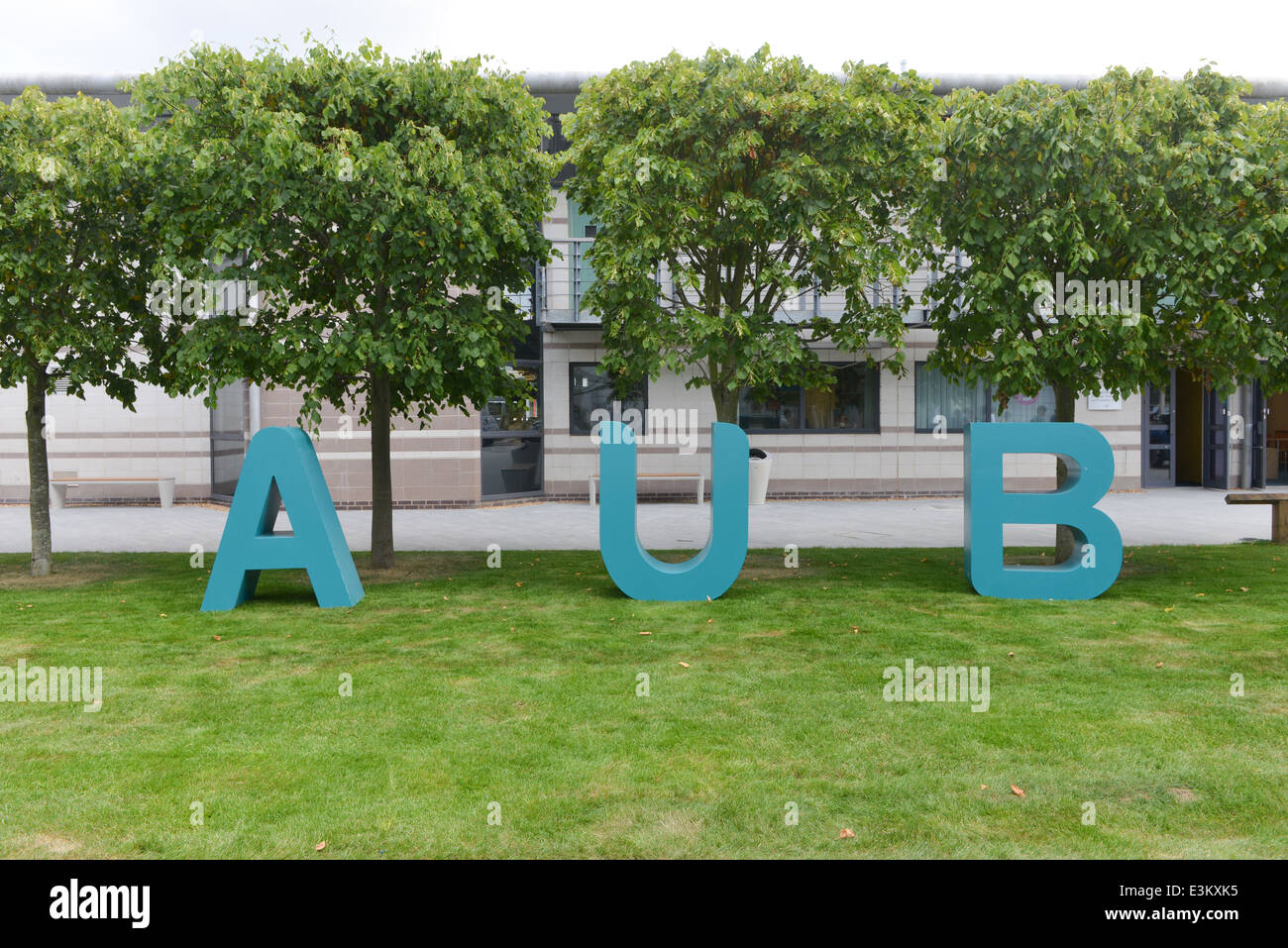 AUB arts university Bournemouth campus signs Stock Photo - Alamy