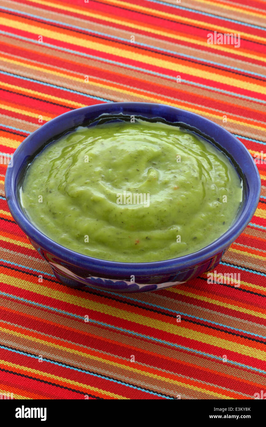delicious mexican guacamole dish Stock Photo - Alamy