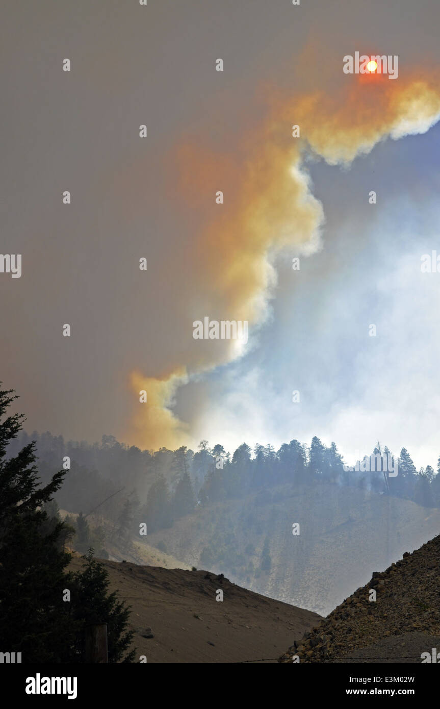 Schultz Fire near Vulcan Mine Stock Photo - Alamy