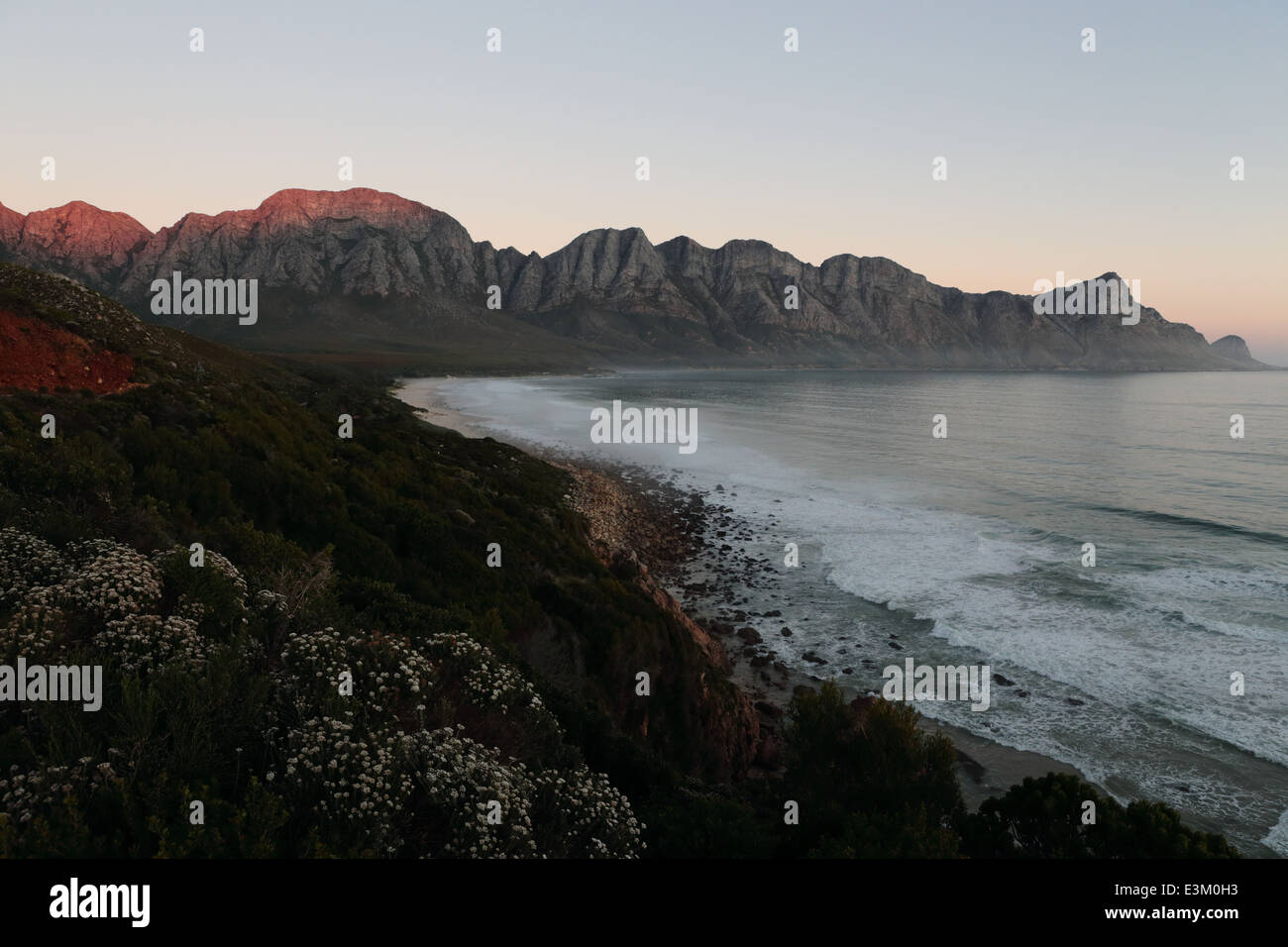 False Bay coast at sunset Stock Photo - Alamy