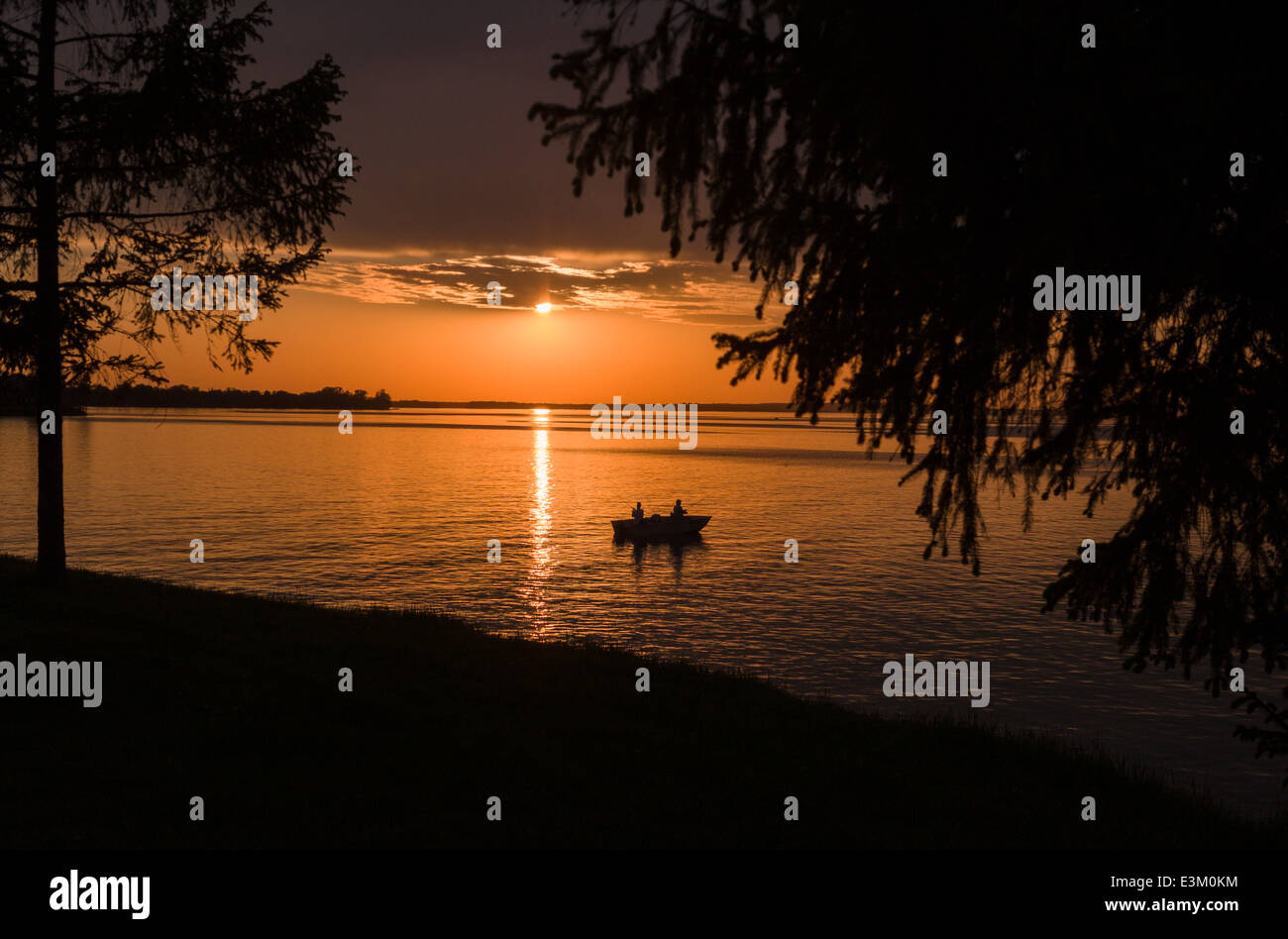 Two men fishing from a boat hi-res stock photography and images - Alamy