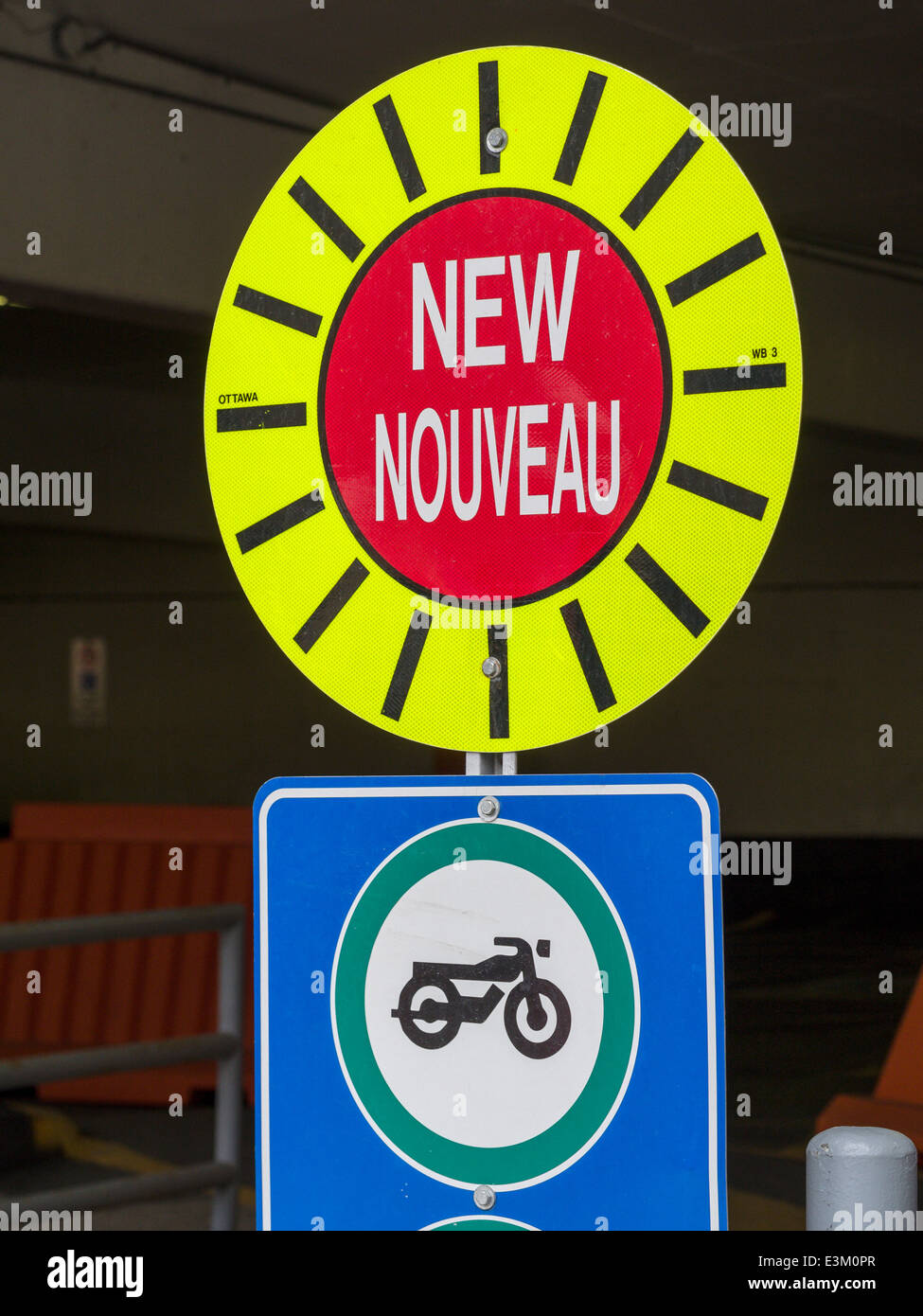 New Nouveau: bilingual motorbikes ok sign. A bilingual french/english ...