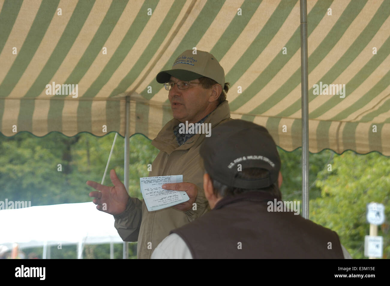 Rick Schultz, Chief of Refuges for the Midwest Region, delivers remarks ...