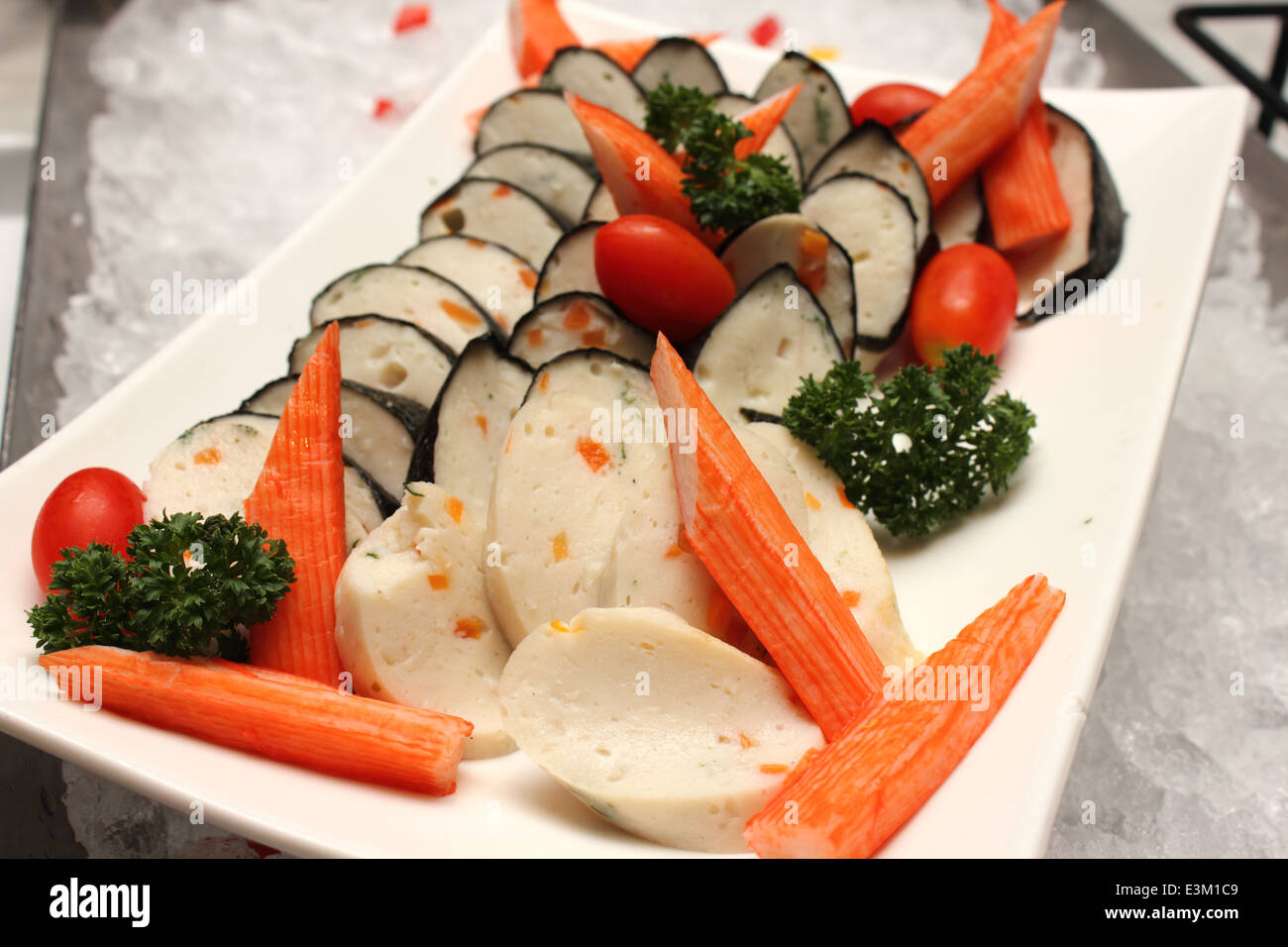 A Platter of assorted cold cut slices Stock Photo - Alamy