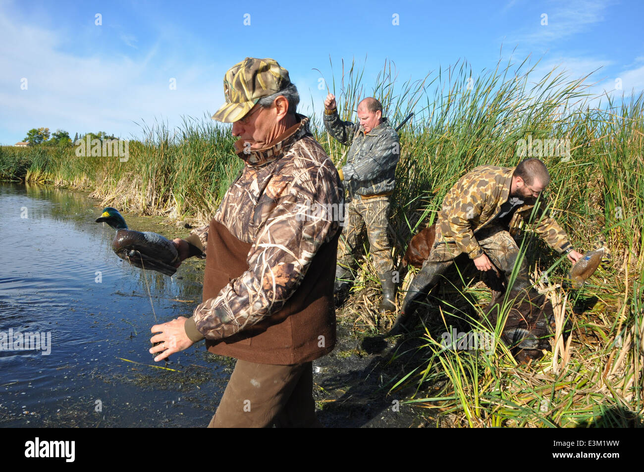 This image shows the packing up of equipment for a Ducks Unlimited ...