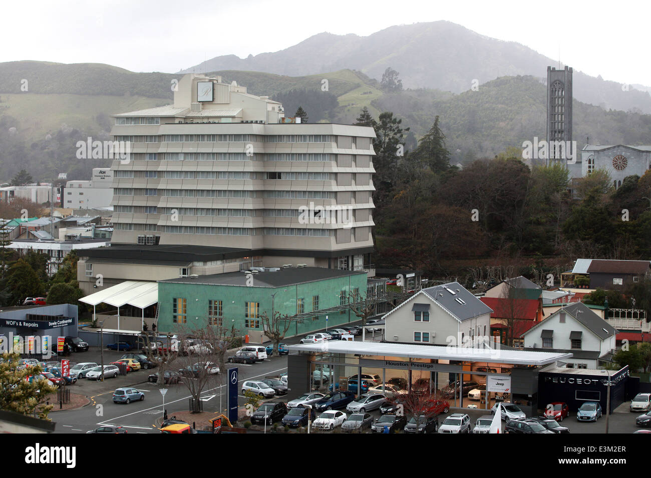 The Rutherford Hotel, close to the Cathedral, Nelson, New Zealand Stock ...