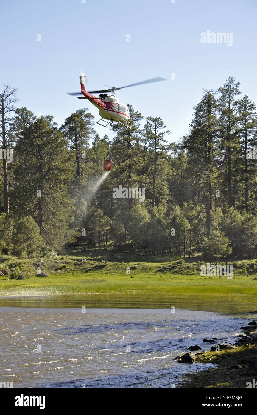 The Bell 212 helicopter provided air support during the Schultz Fire in ...