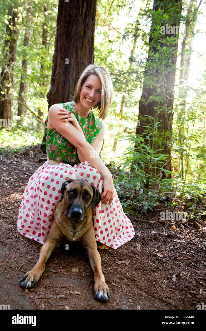 Woman rhodesian ridgeback hi-res stock photography and images - Alamy