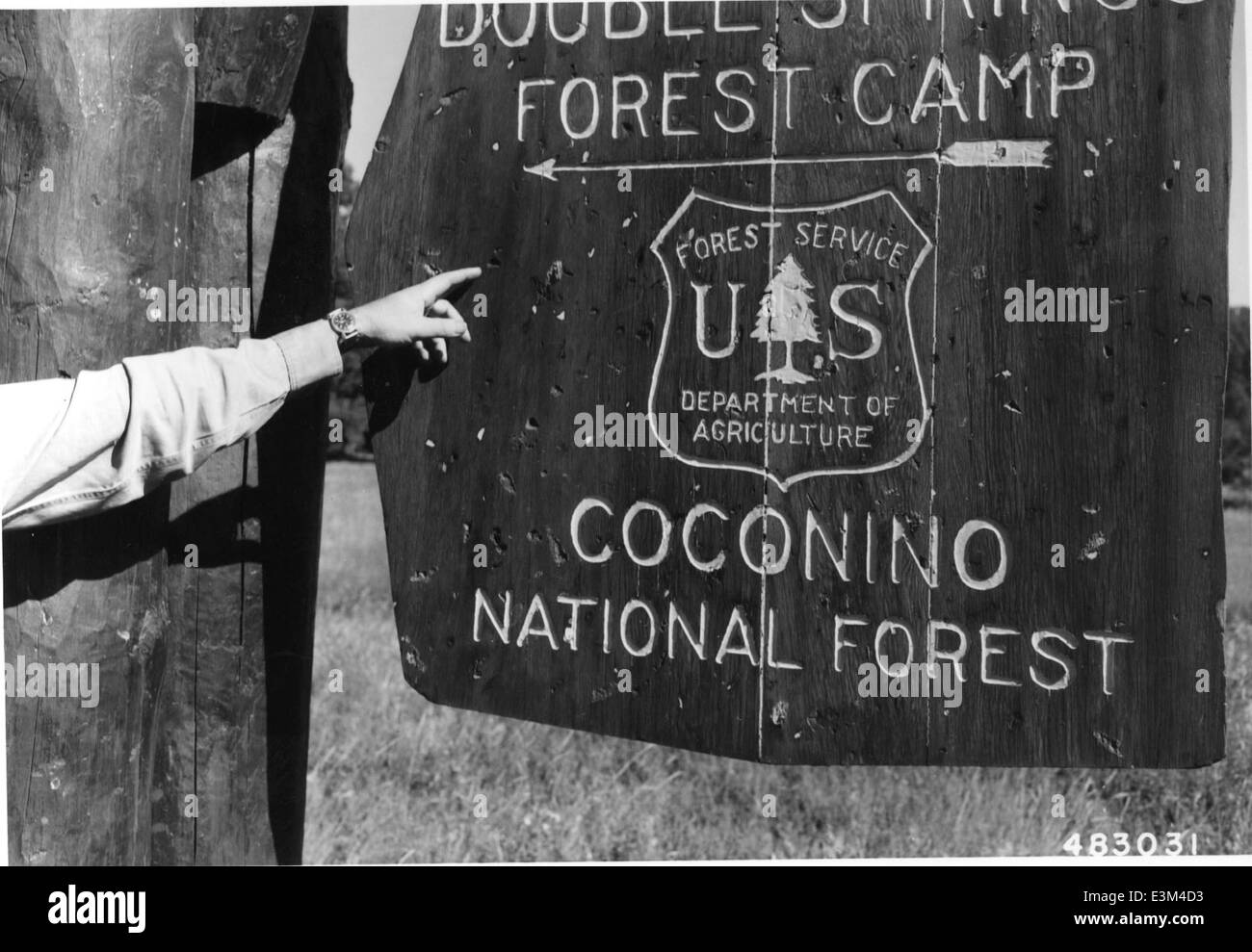 Vandalized Sign - 1957 Stock Photo - Alamy