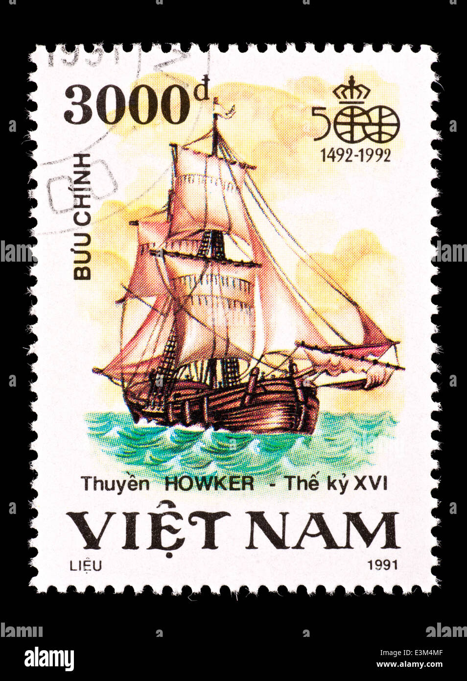 Postage stamp from Vietnam depicting Howker Stock Photo - Alamy