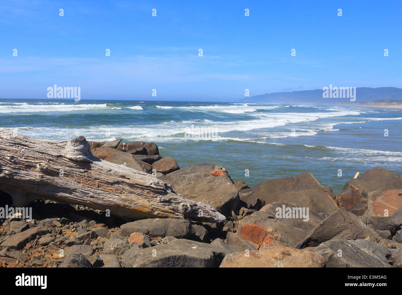 North Jetty Beach, Florence, Oregon Stock Photo - Alamy