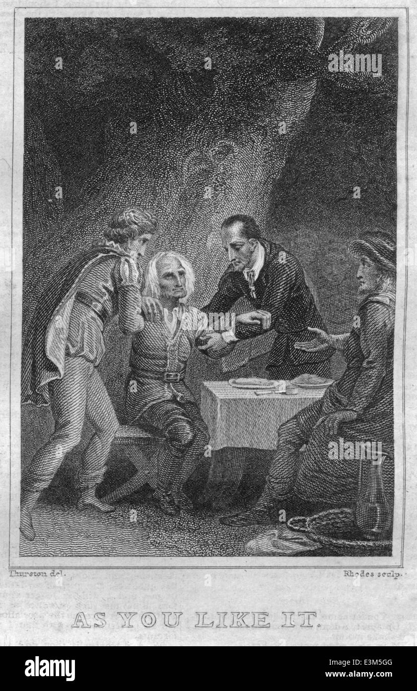 Scene from the play shakespeare Black and White Stock Photos & Images ...