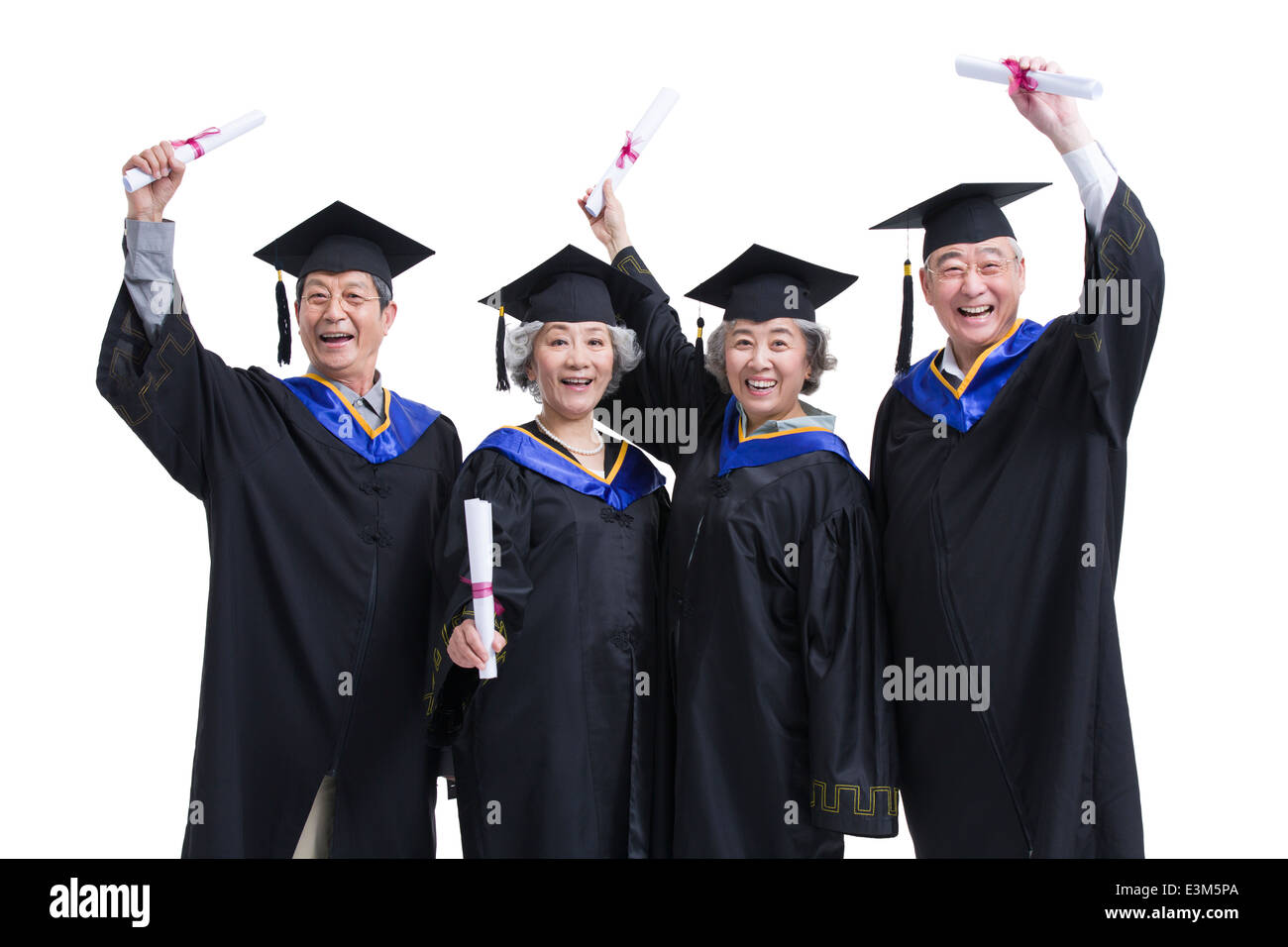 Four cheerful senior women dressed hi-res stock photography and images ...