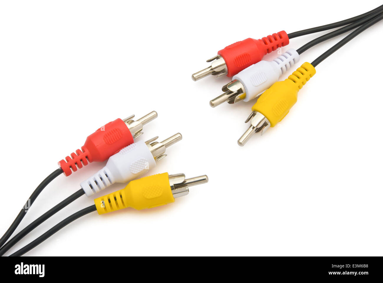 Audio & Video cables with clipping path Stock Photo - Alamy