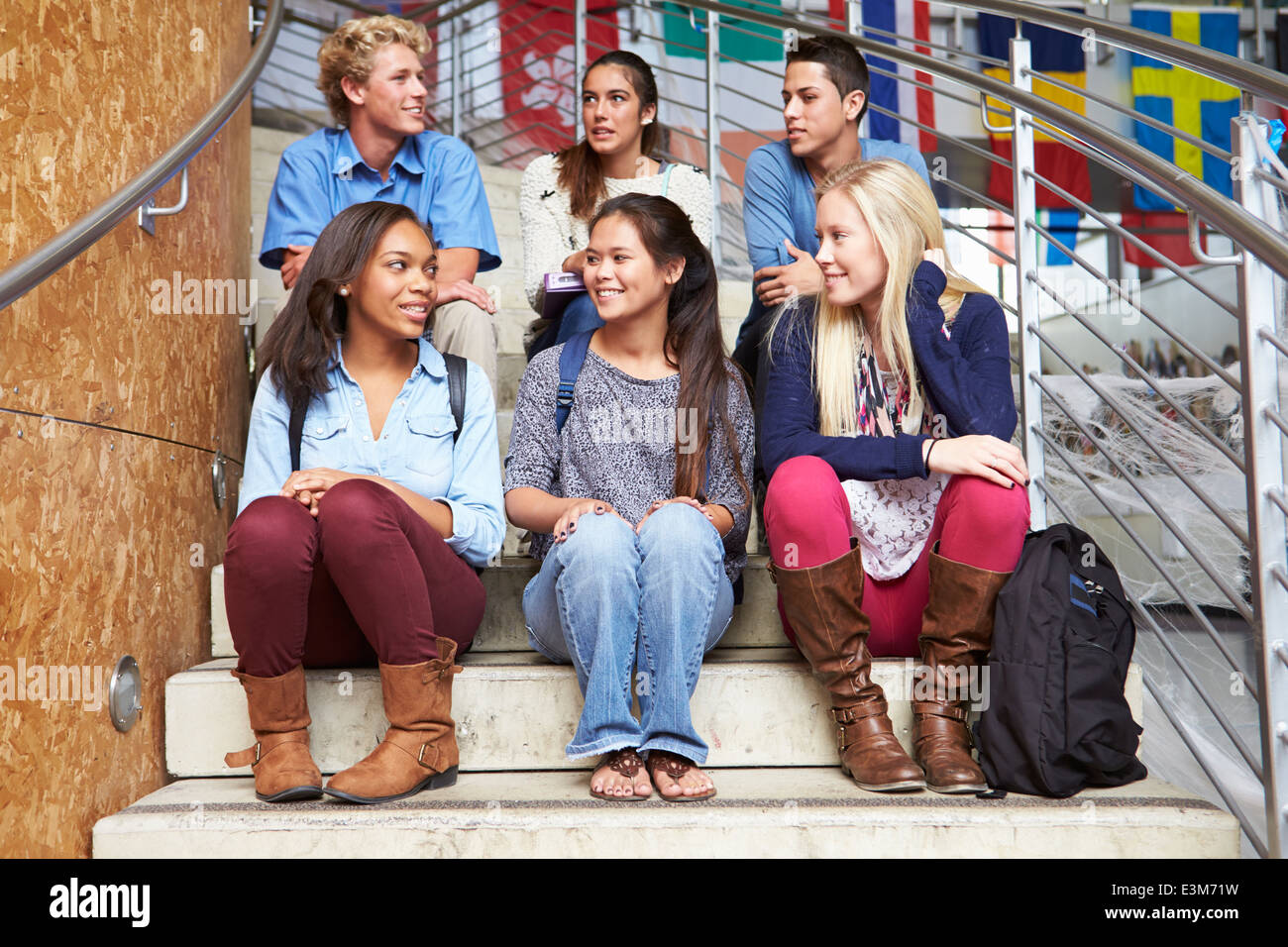 American school building hi-res stock photography and images - Alamy