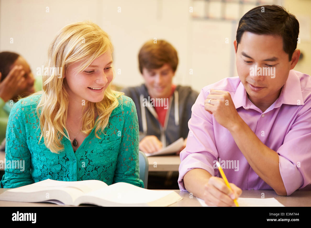 Teen boy school work hi-res stock photography and images - Alamy