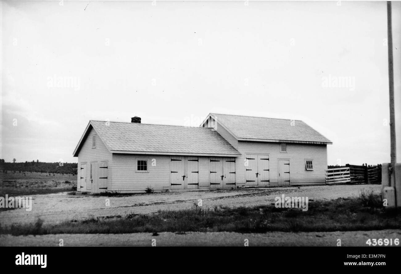 Old Ranger Station Black and White Stock Photos & Images - Alamy