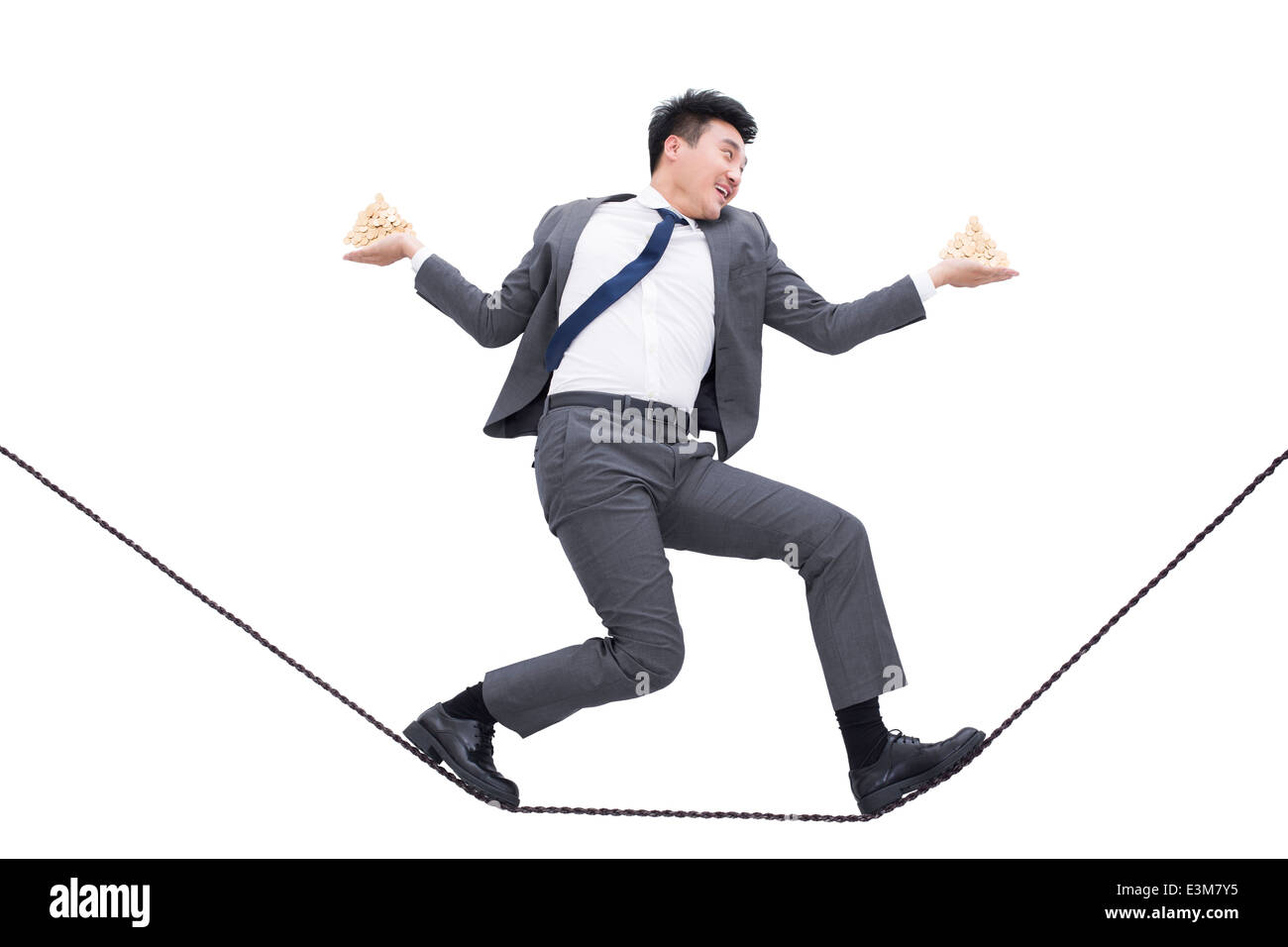 Walking On Rope High Resolution Stock Photography and Images - Alamy