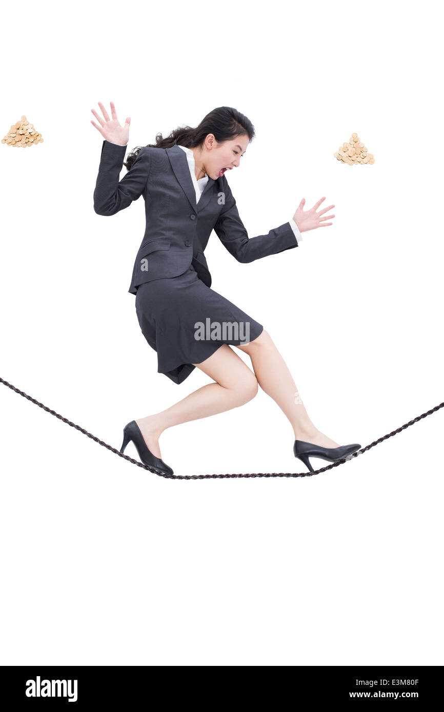 Walking On Rope High Resolution Stock Photography and Images - Alamy