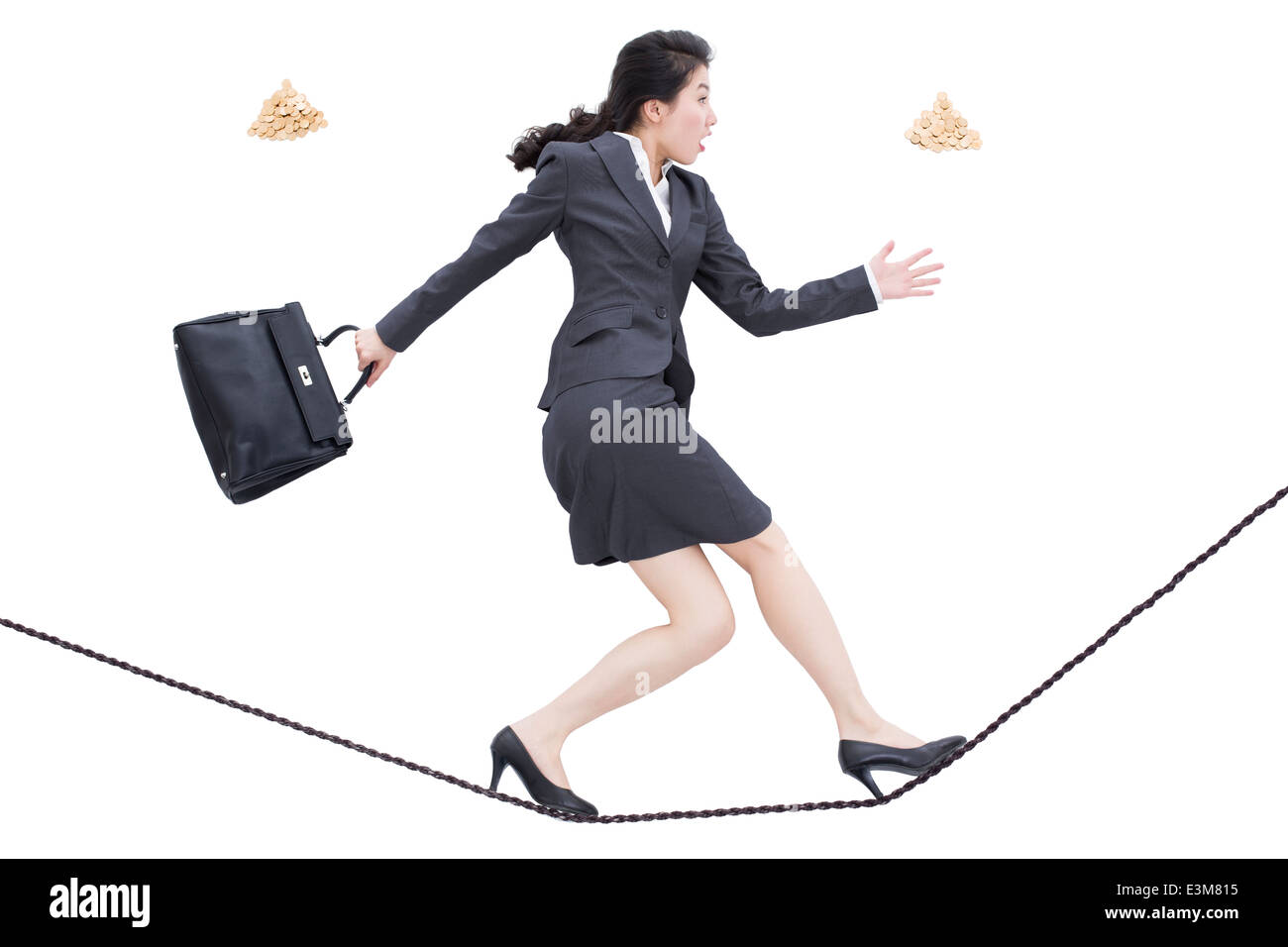 Walking On Rope High Resolution Stock Photography and Images - Alamy