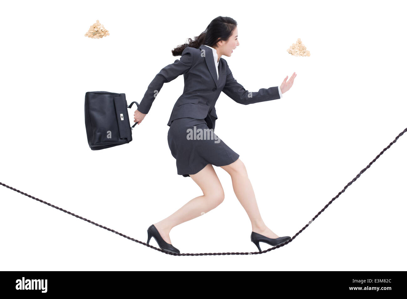 Walking On Rope High Resolution Stock Photography and Images - Alamy