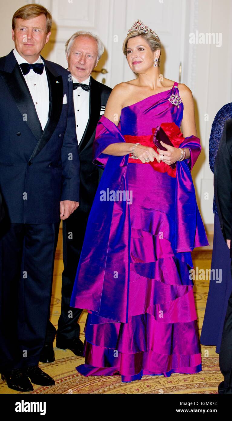 Warsaw, Poland. 24th June, 2014. King Willem-Alexander and Queen Maxima ...