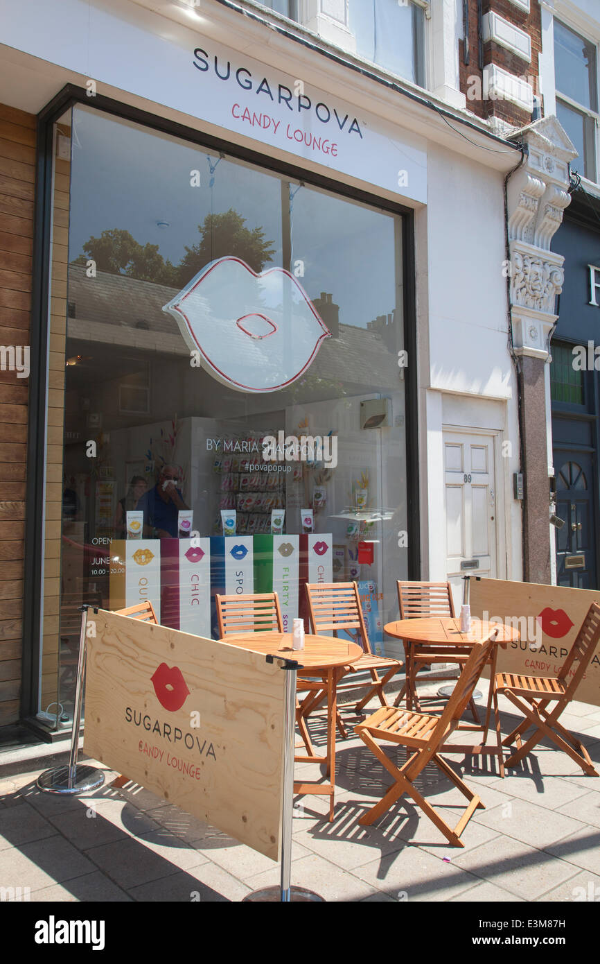 Sugarpova candy lounge owned by Maria Sharapova the Russian tennis ...