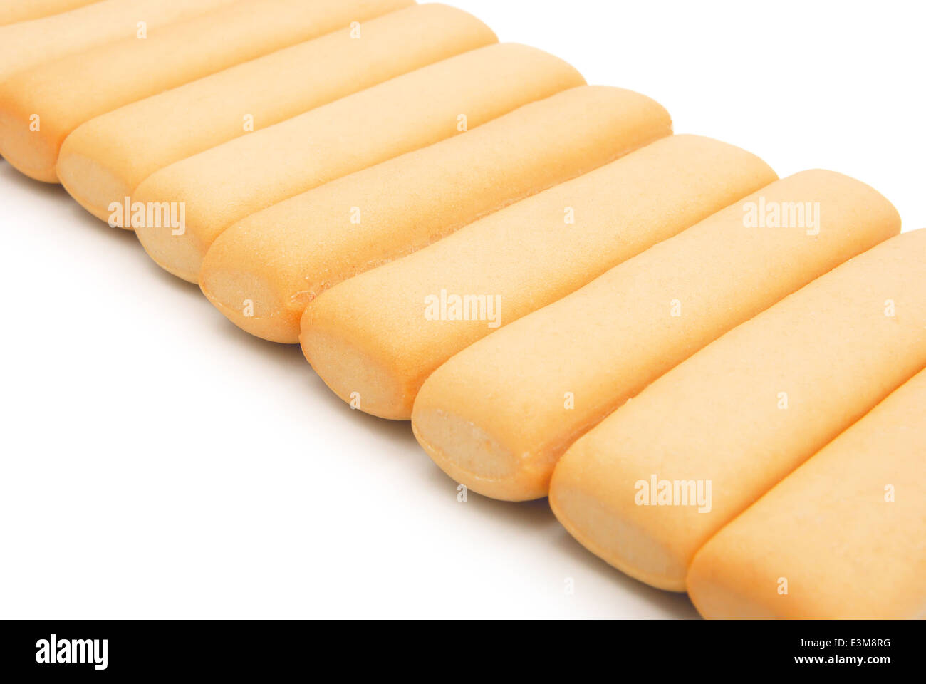 biscuit sticks line up with clipping path Stock Photo - Alamy