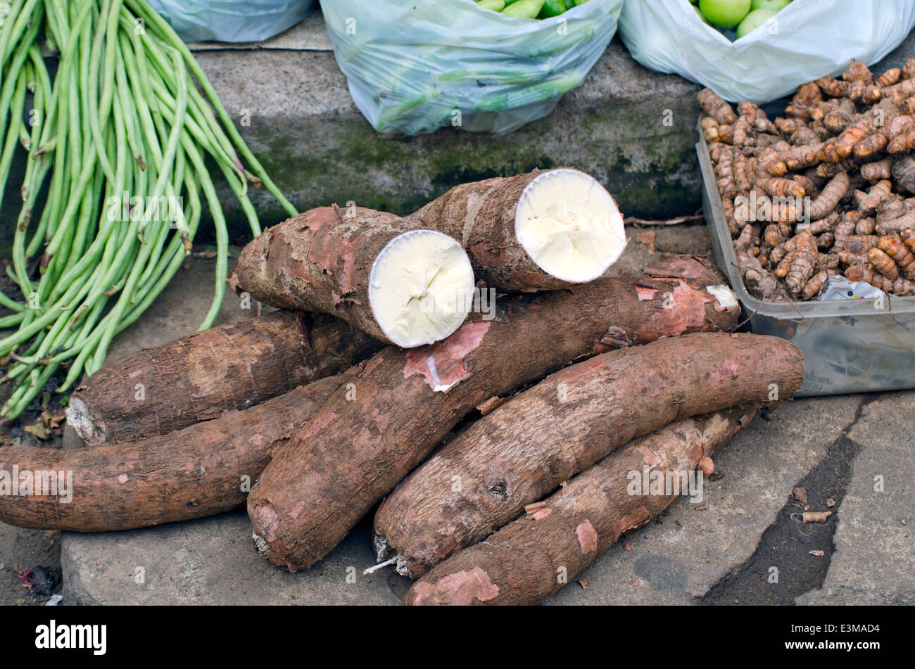 fresh vegetable in asia market, India Stock Photo - Alamy