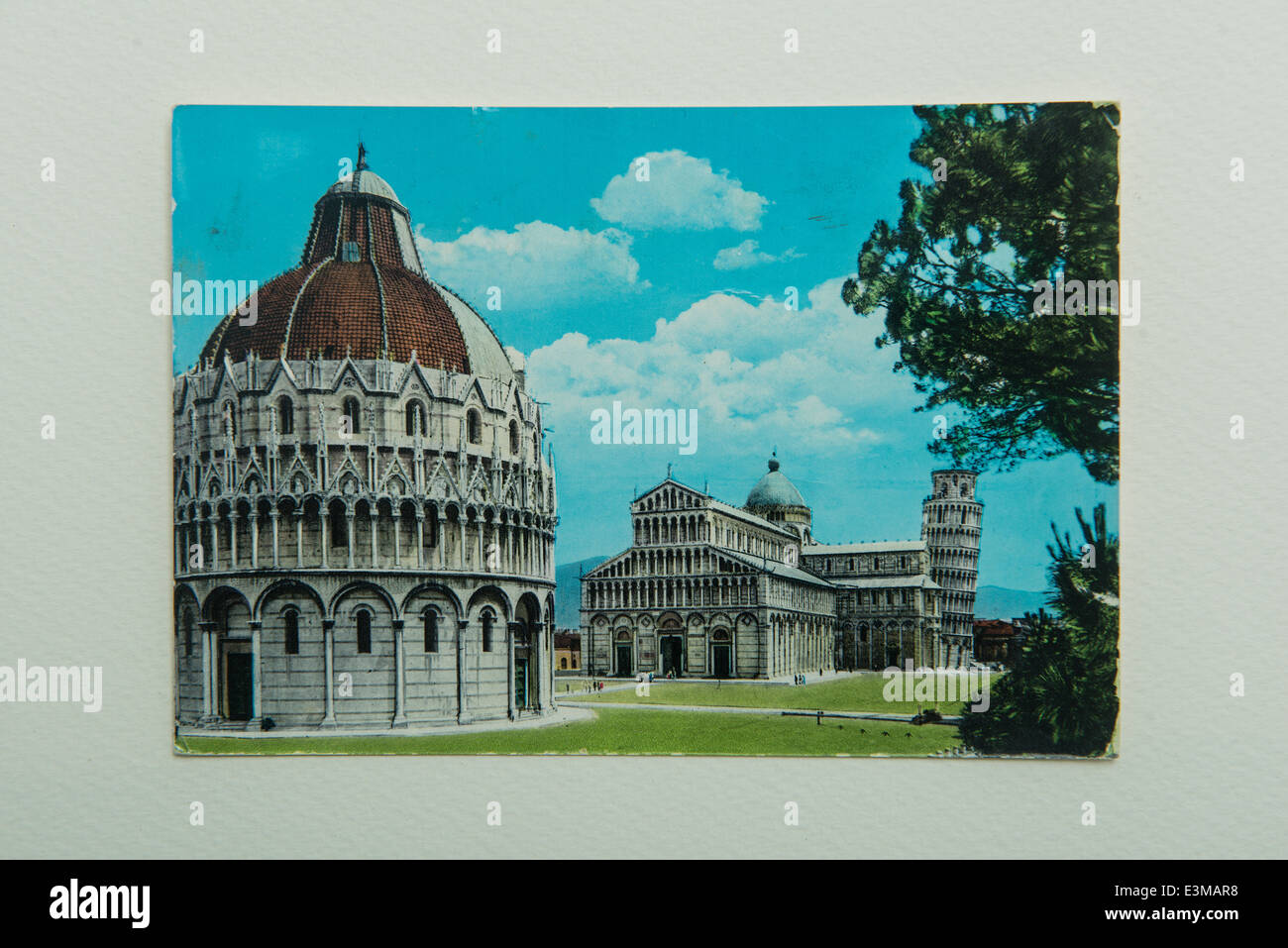 Pisa in an old post card Stock Photo - Alamy