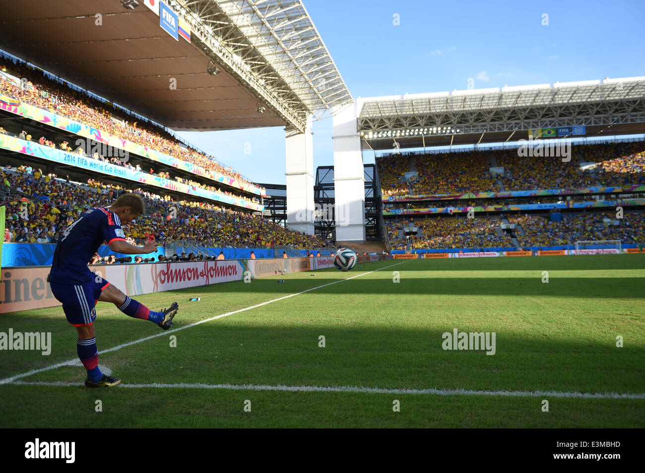 Cuiaba, Brazil. 24th June, 2014. Keisuke Honda (JPN) Football/Soccer ...