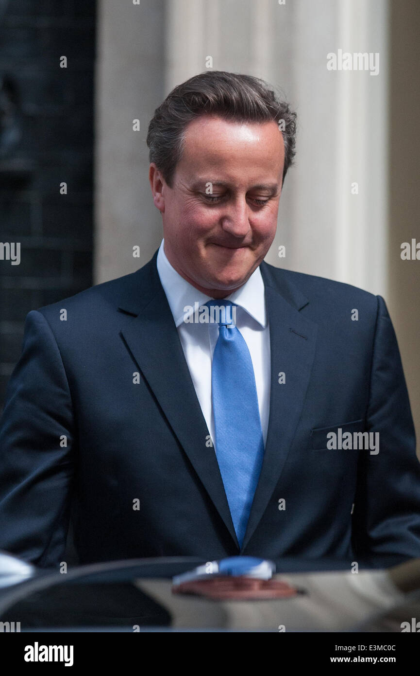 London, UK. 25th June, 2014. British Prime Minister David Cameron ...