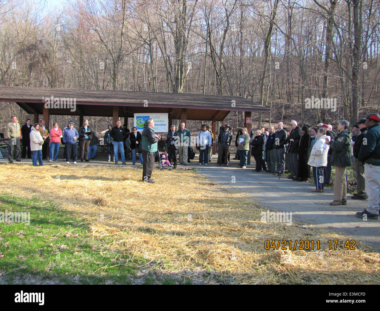 Fish migration and ecosystem activity were monitored along a creek ...