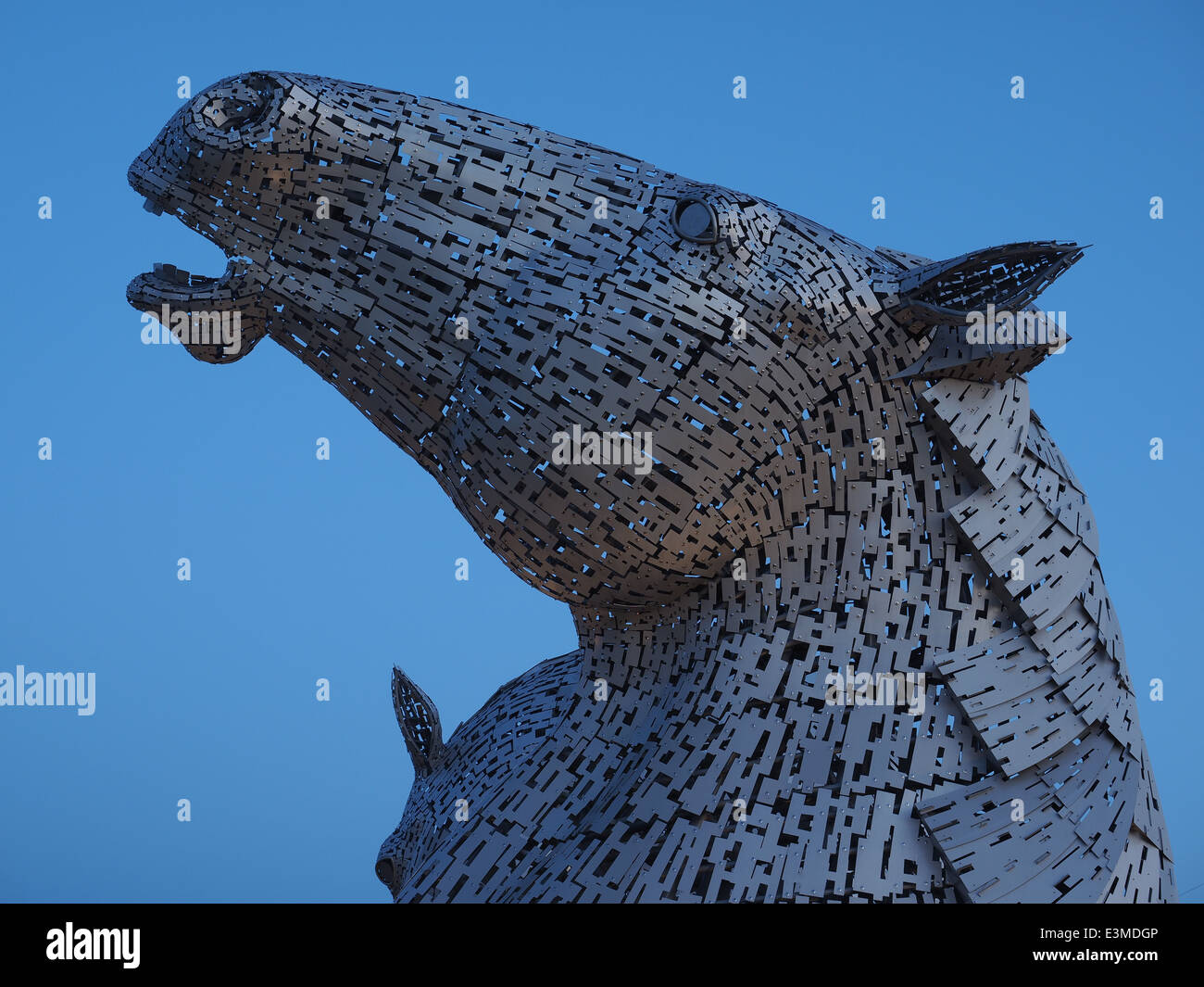 One of the magnificent Kelpies horse head sculptures, designed by Andy ...