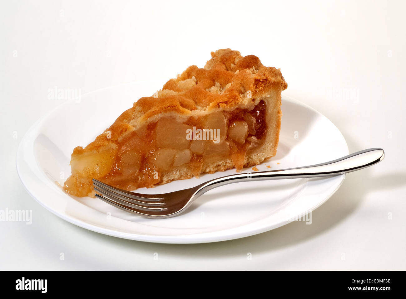 Slice of apple pie Stock Photo - Alamy