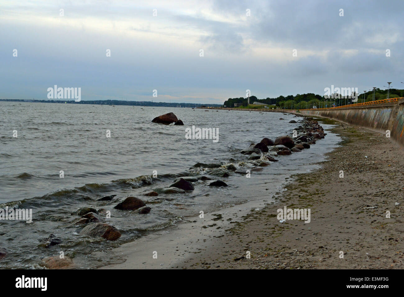 embankment on coastline at Baltic Sea Stock Photo - Alamy
