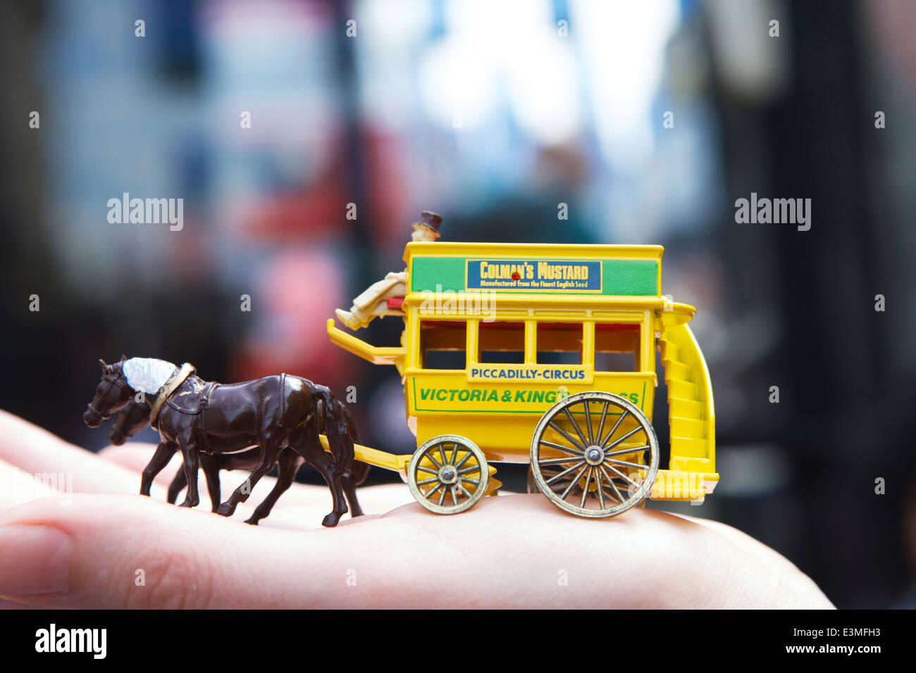 Horse bus. Toy, horse and carriage bus Stock Photo - Alamy