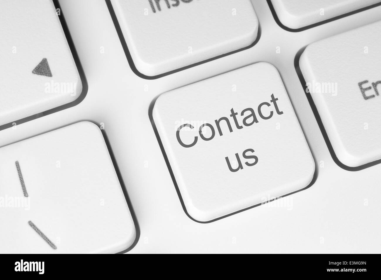 Contact us button on keyboard Stock Photo - Alamy
