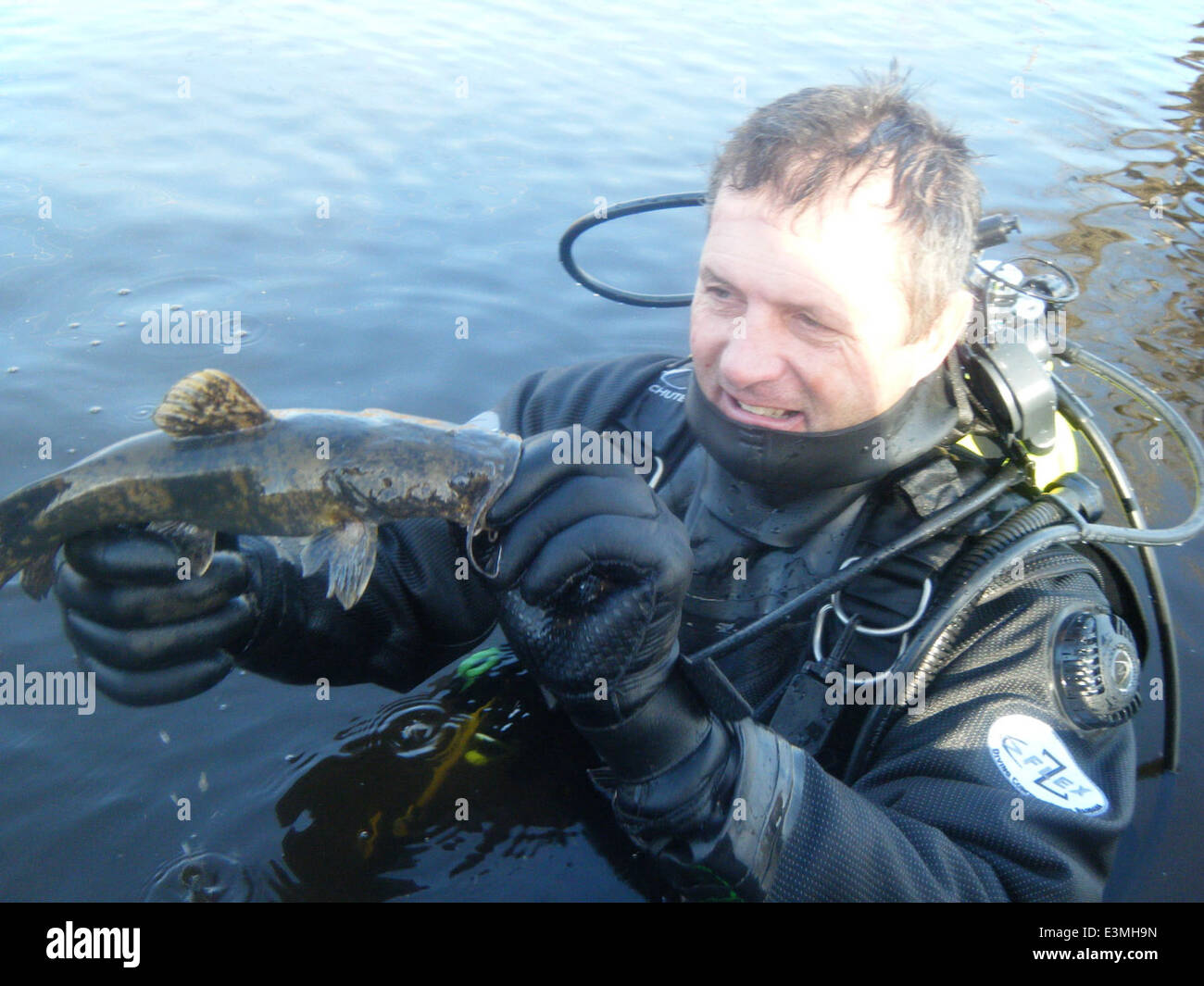 Fish research conducted by R. Piette at the Wolf River in the Midwest ...